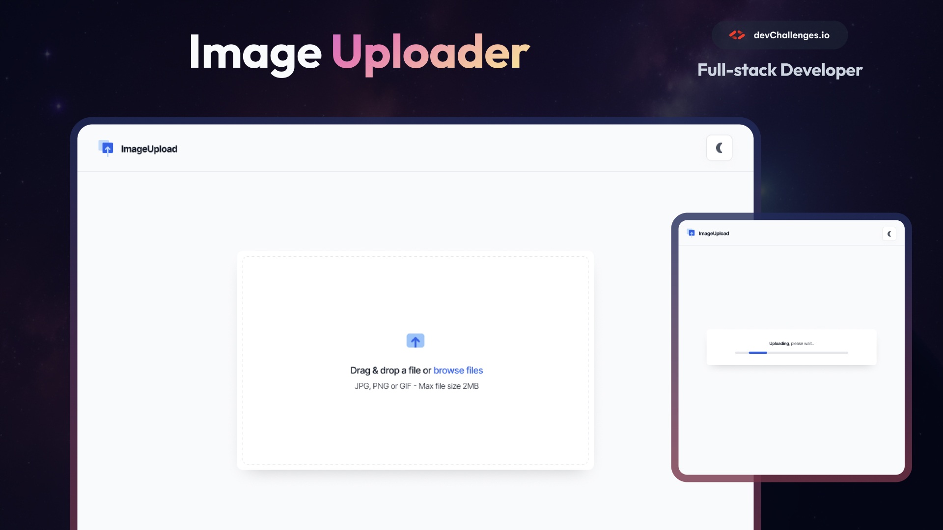 Simple Image Upload App | Full-stack project | devChallenges