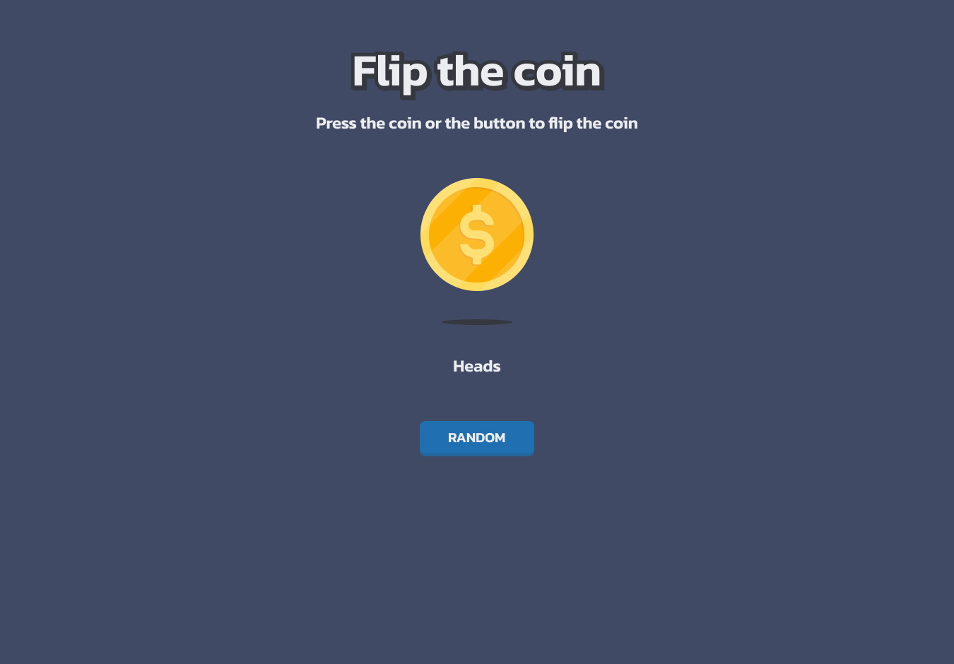 Flip The Coin by Roberto Ramírez Aguilar | devChallenges