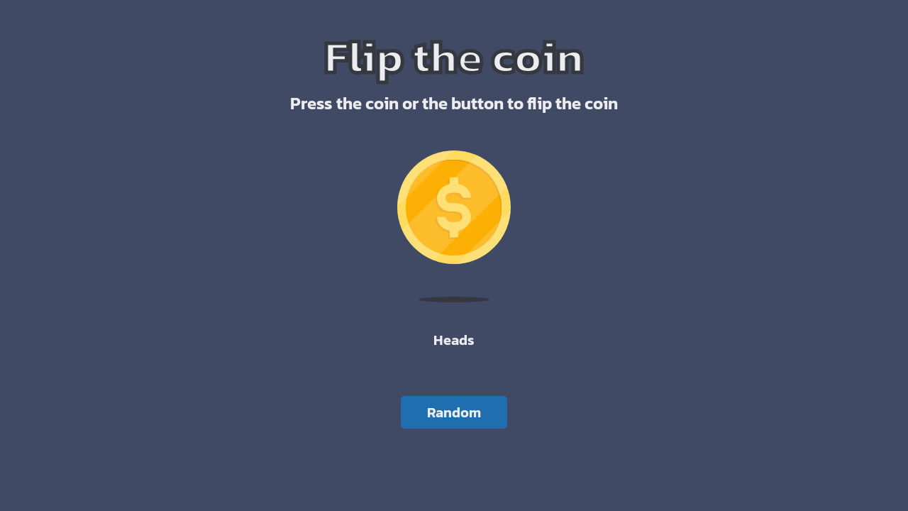 Flip The Coin by Roberto Ramírez Aguilar | devChallenges