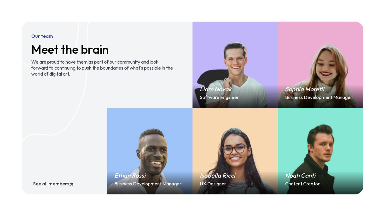 Meet the Team Section by Hitomi Yoshikawa | devChallenges