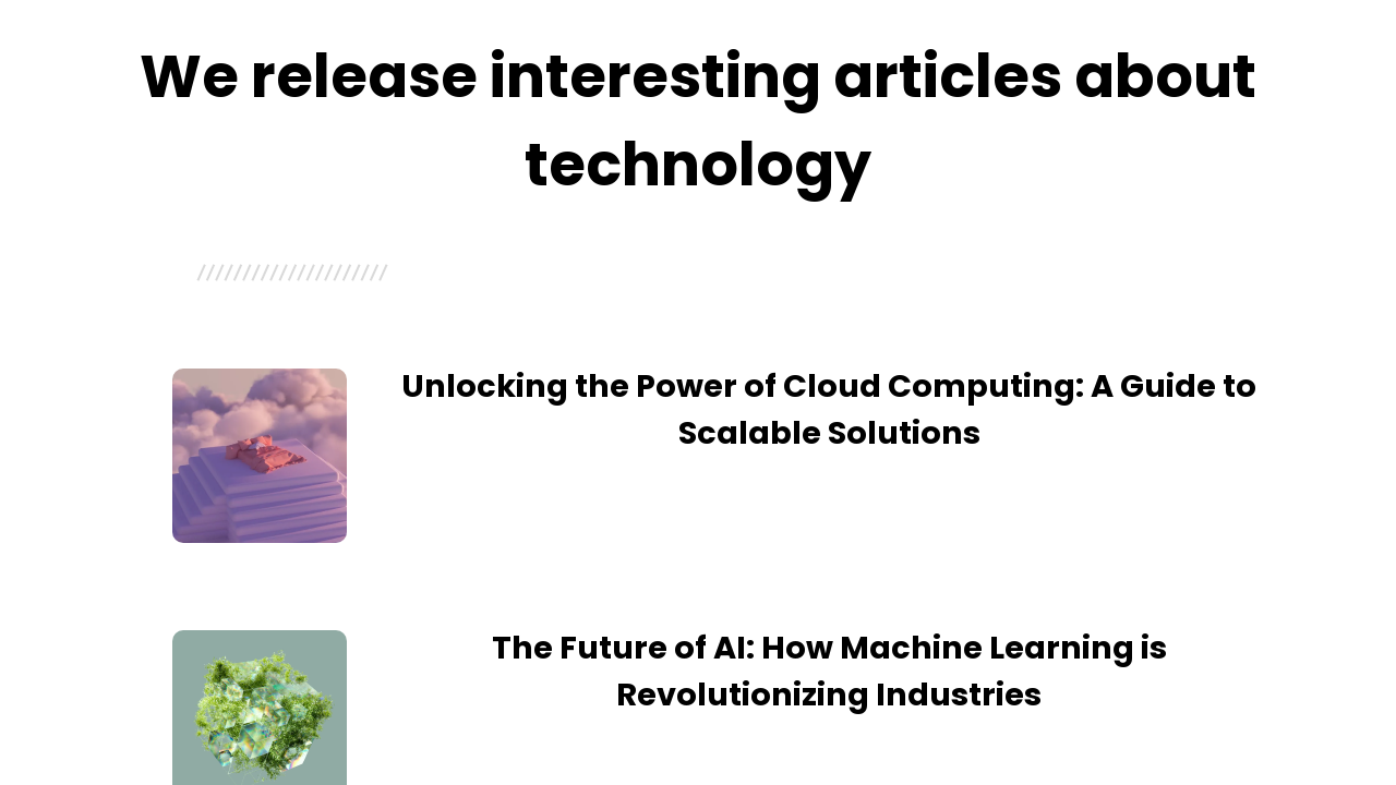 Simple Article Listing by Roy Ward | devChallenges