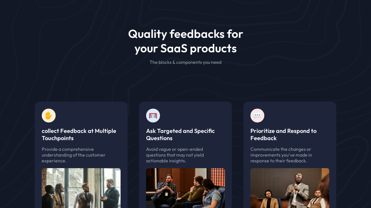 Simple Feature Section by LE JOKER | devChallenges