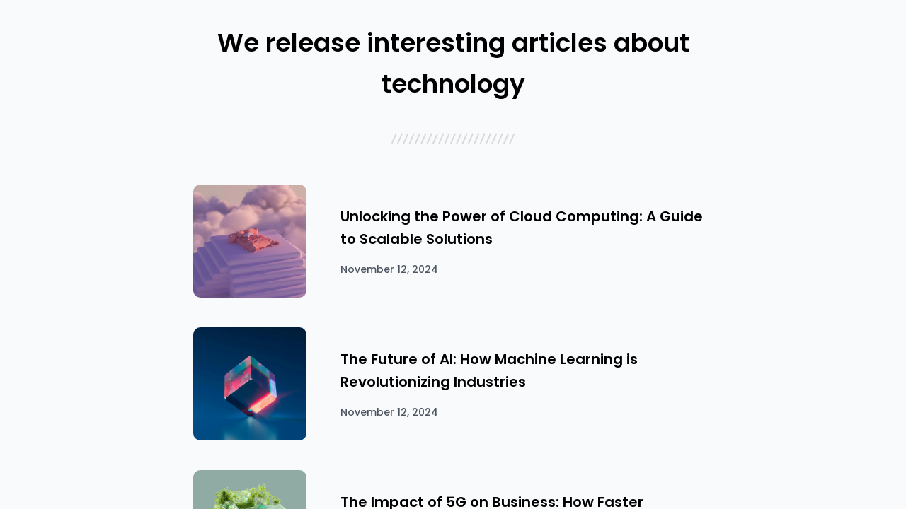 Simple Article Listing by devul | devChallenges