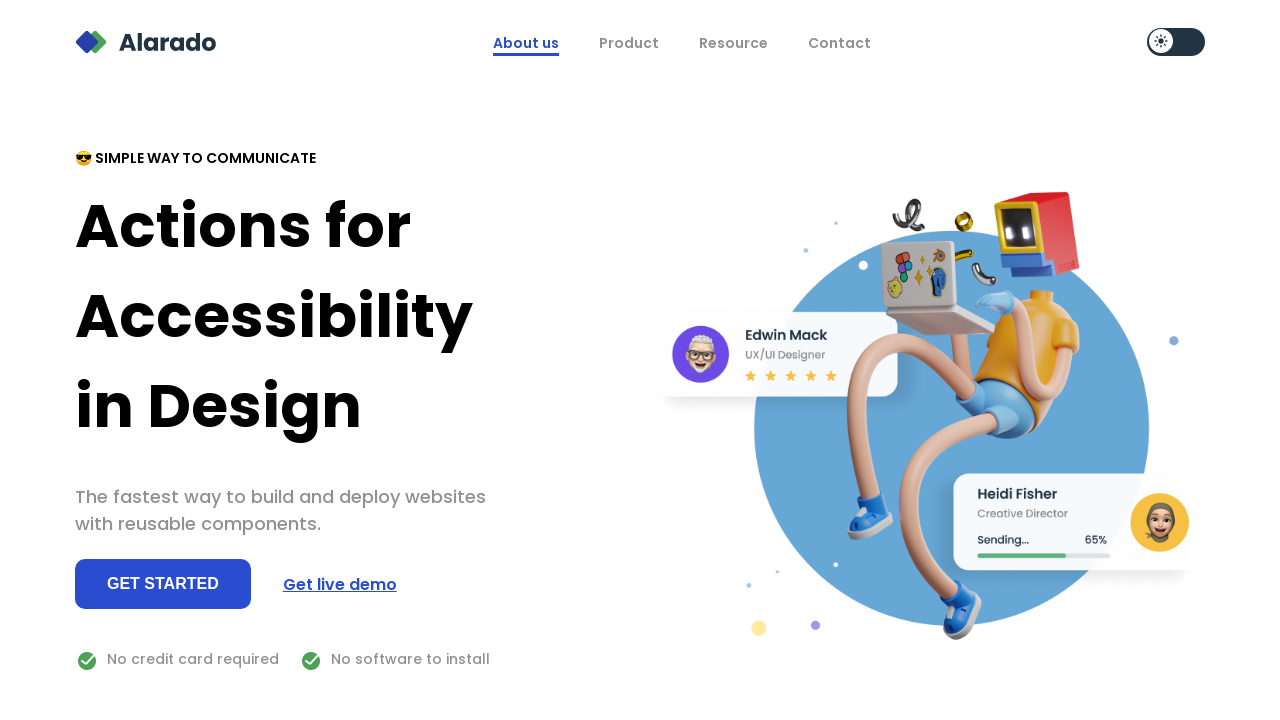 Simple Homepage - Alarado by nastya | devChallenges
