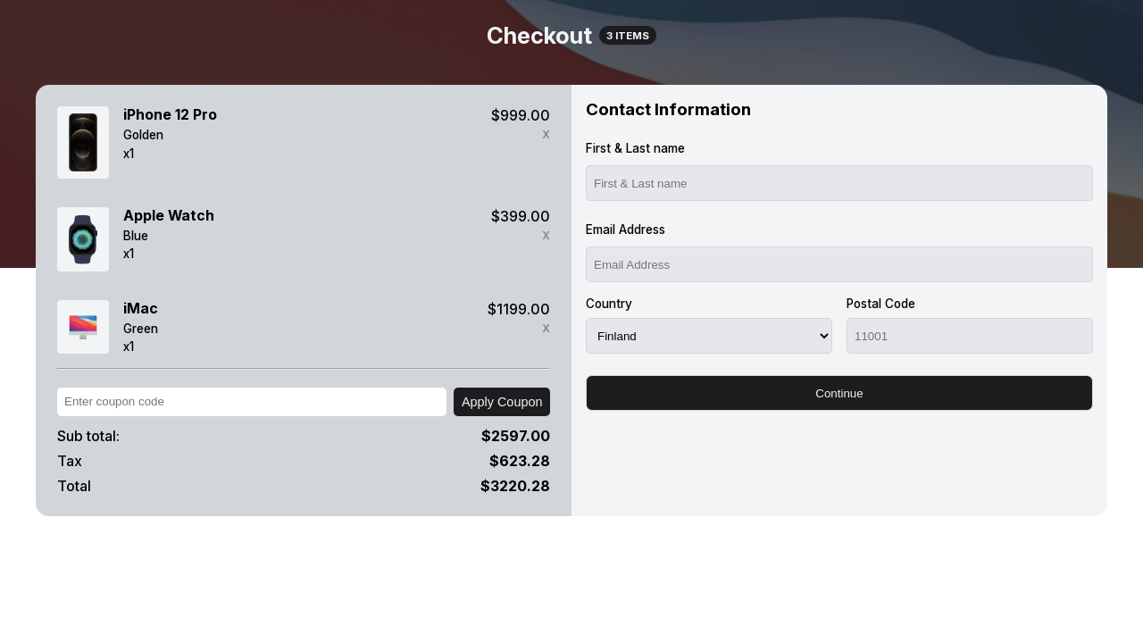Device Shop Checkout by Georgia Lowe | devChallenges
