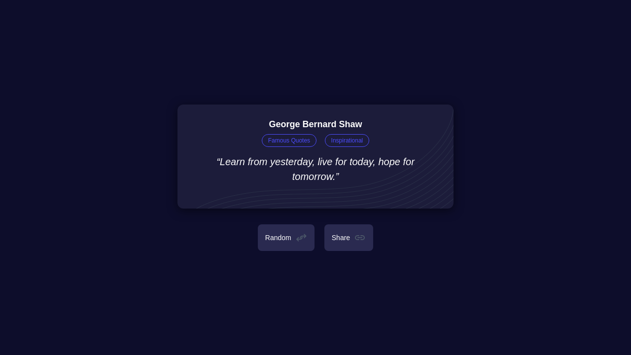 Random Quote by ESWAR | devChallenges