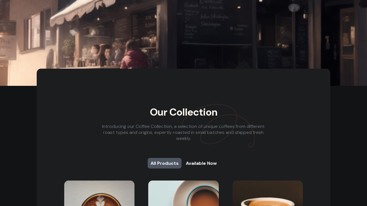 Simple Coffee Listing by Saad Masood | devChallenges