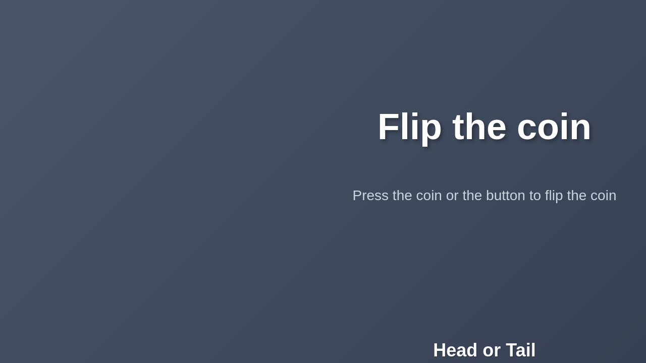 Flip The Coin by baptiste.leblanc | devChallenges