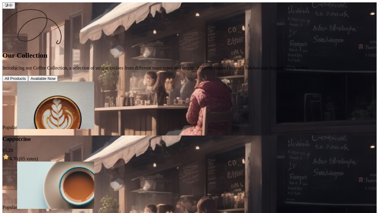 Simple Coffee Listing by Pius Restiantoro | devChallenges