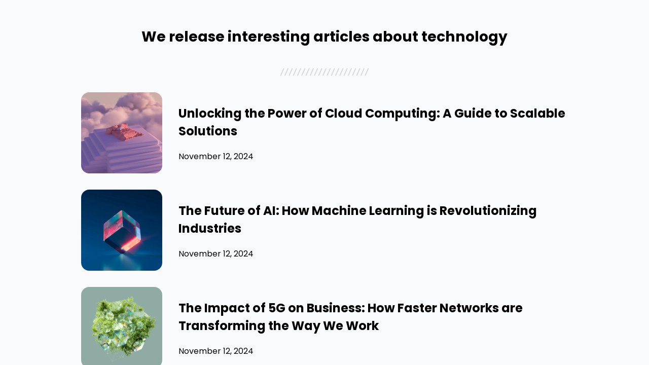 Simple Article Listing by Jonmc89 | devChallenges