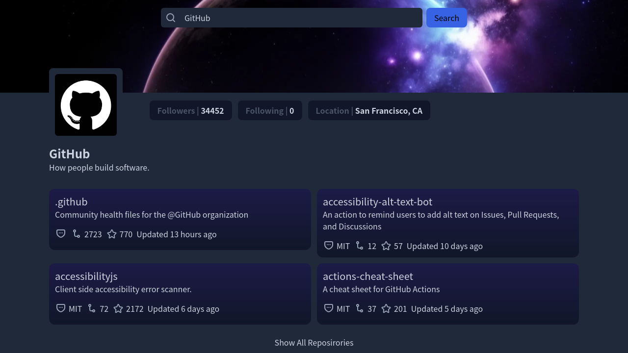 GitHub Profile by Jonathan Rodríguez | devChallenges